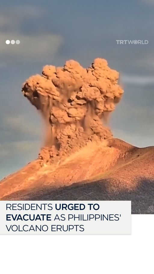 Residents urged to evacuate as Philippines' volcano erupts - TRT World